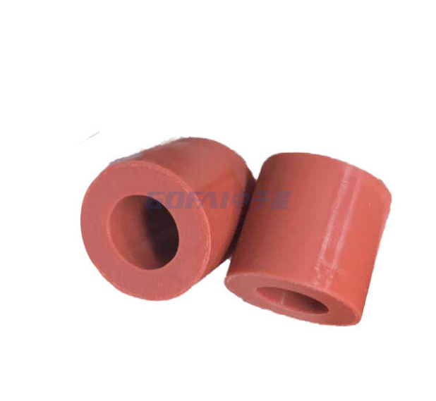 Custom Anti Vibration Cylindrical Rubber Damping Block with Hole - Buy ...